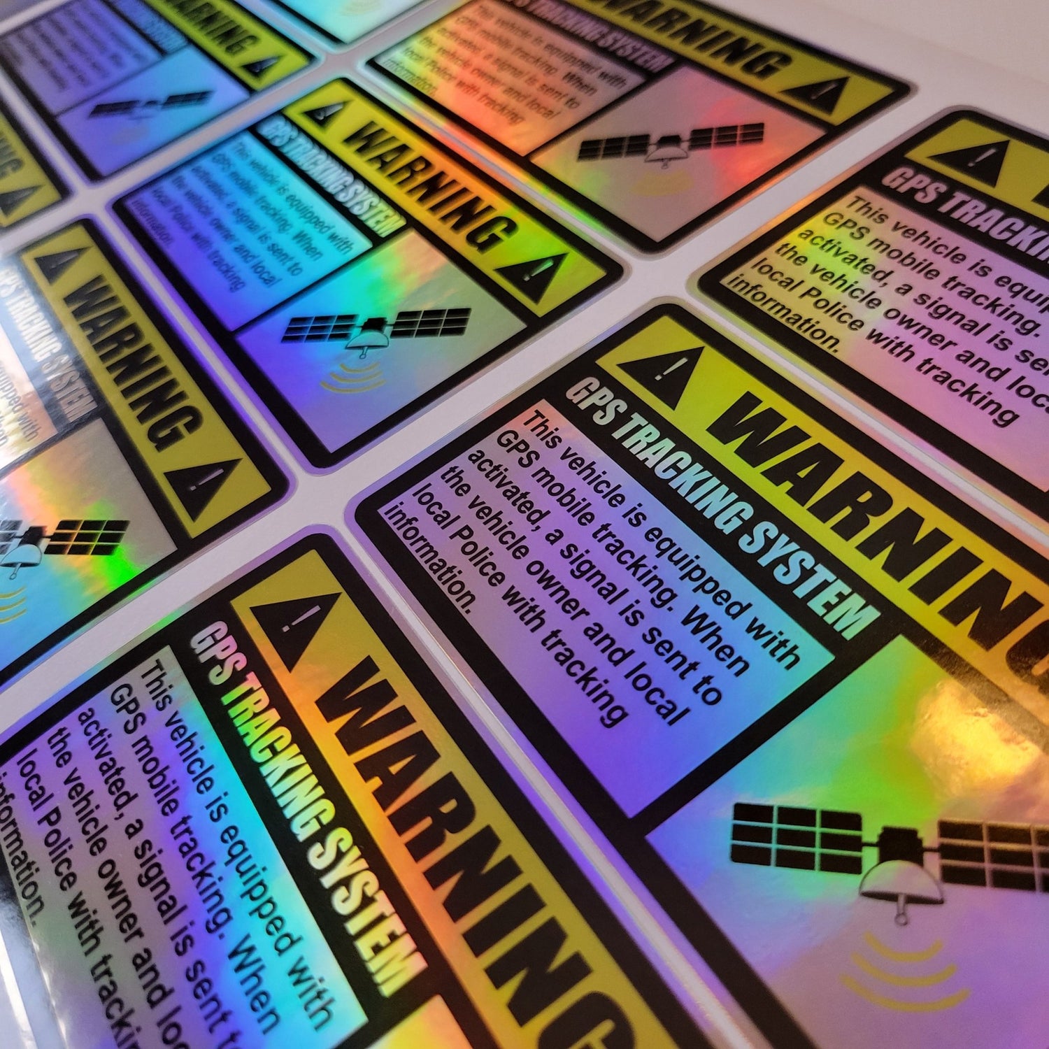 Protect Your Car with 2" x 4" GPS Tracking Stickers for Automobiles ...