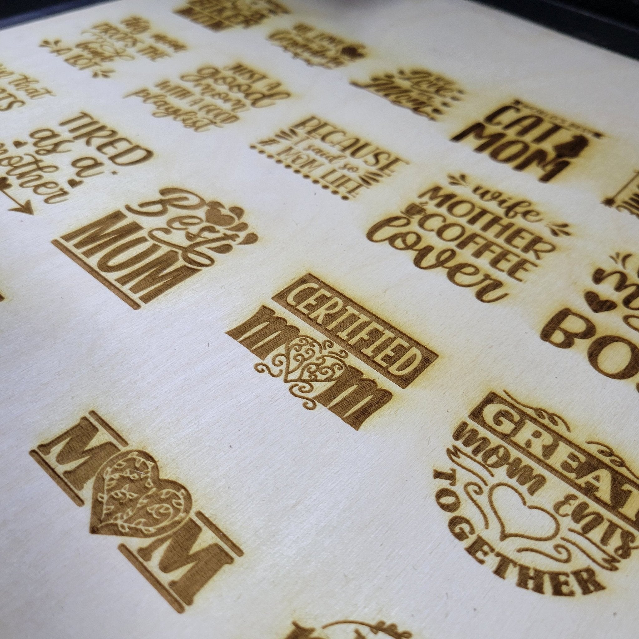 Laser Cut Keychain Bundle - Mother's Day Bundle - Lightburn - Omtech ...