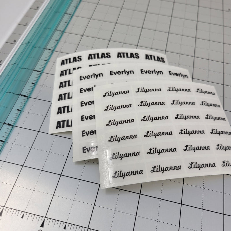 Name your gear! Personalized School & Daycare Labels – Wood Unlimited
