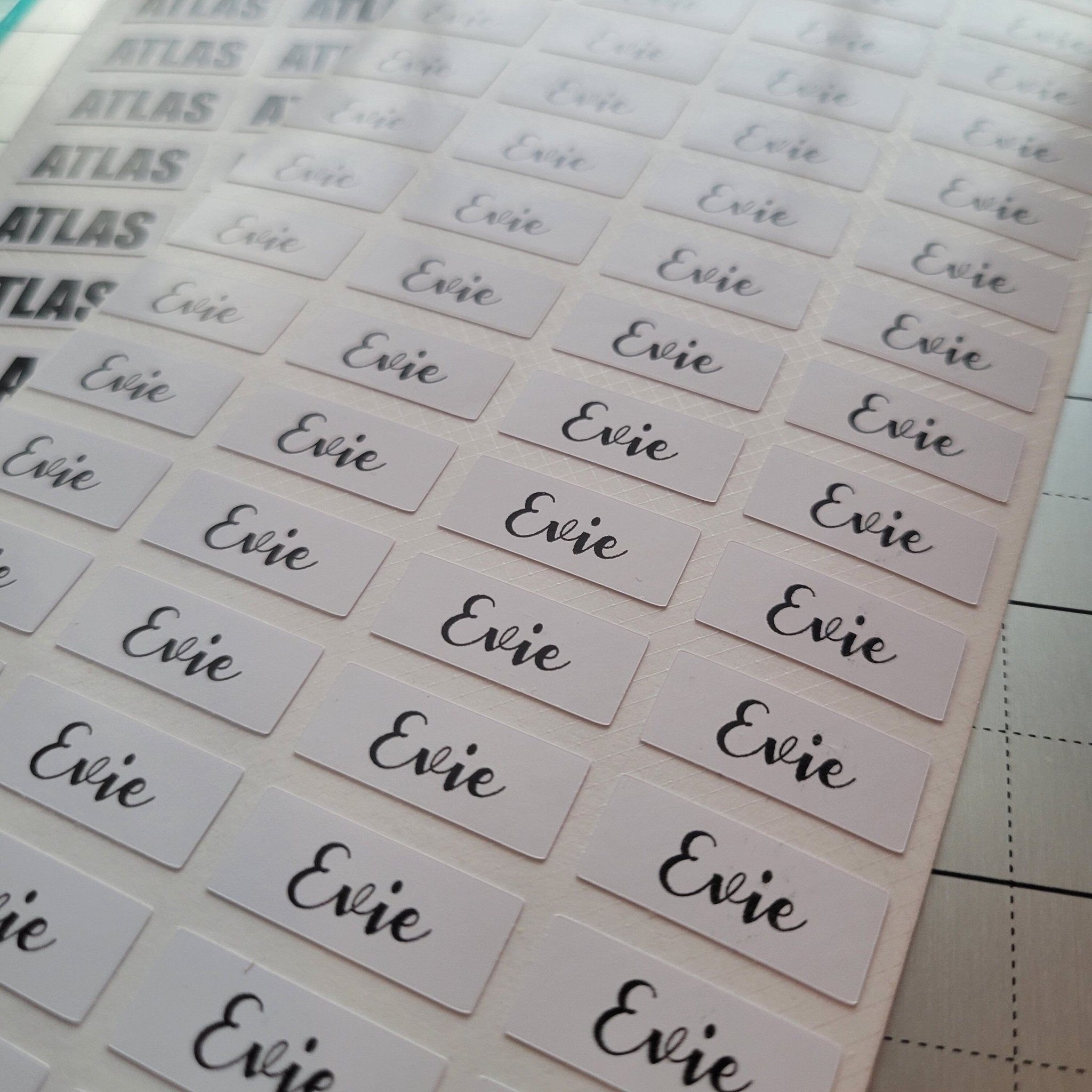 Personalized Back to School Name Stickers for Kids - Small Waterproof ...